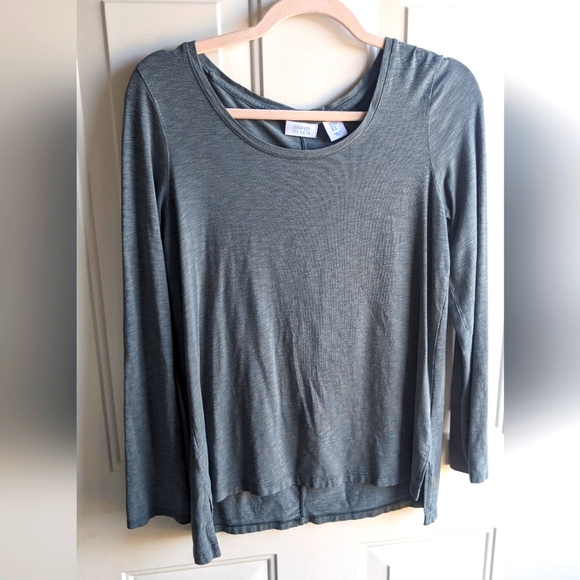 Sigrid Olsen | Tops | Sigrid Olsen Long Sleeve Sage Green Top | Poshmark
